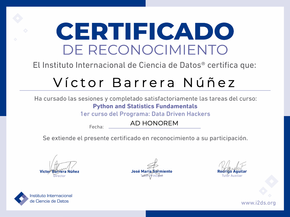 Victor Barrera Núñez, PhD - Klio Data | LinkedIn